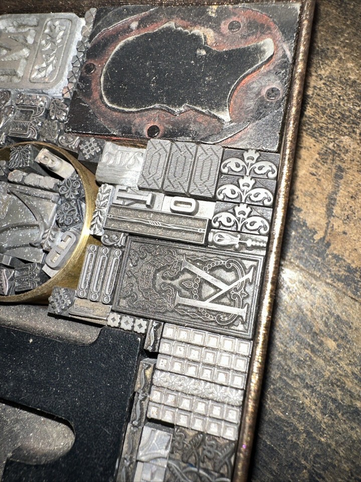 Vintage Printers Block Type Cuts Dingbats Variety of Designs! Beautiful ...