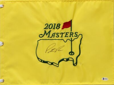 Patrick Reed Hand Signed 2018 Masters Flag Beckett | eBay