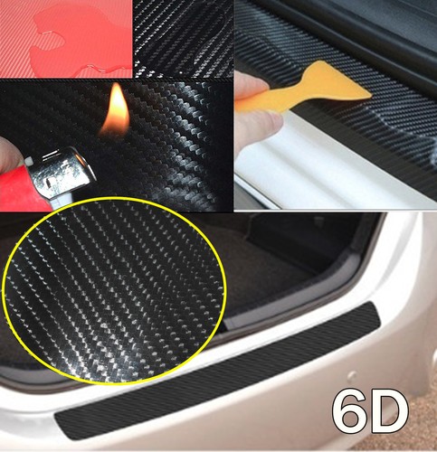 Protect Sticker 6D Carbon Fiber Vinyl Decal Car Luggage Trunk Sill ...