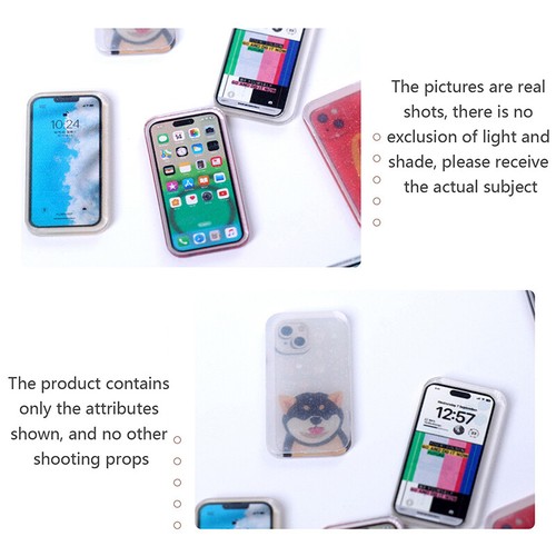 5Pcs 1:12 Dollhouse Miniature Mobile Phone Simulation Smartphone Play ...