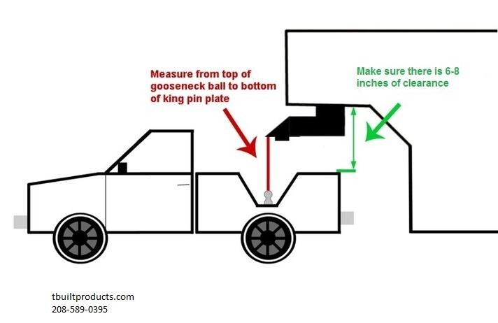 8”Offset Gooseneck Adapter with 7 3/4" Offset – For Short Box, Flatbed ...