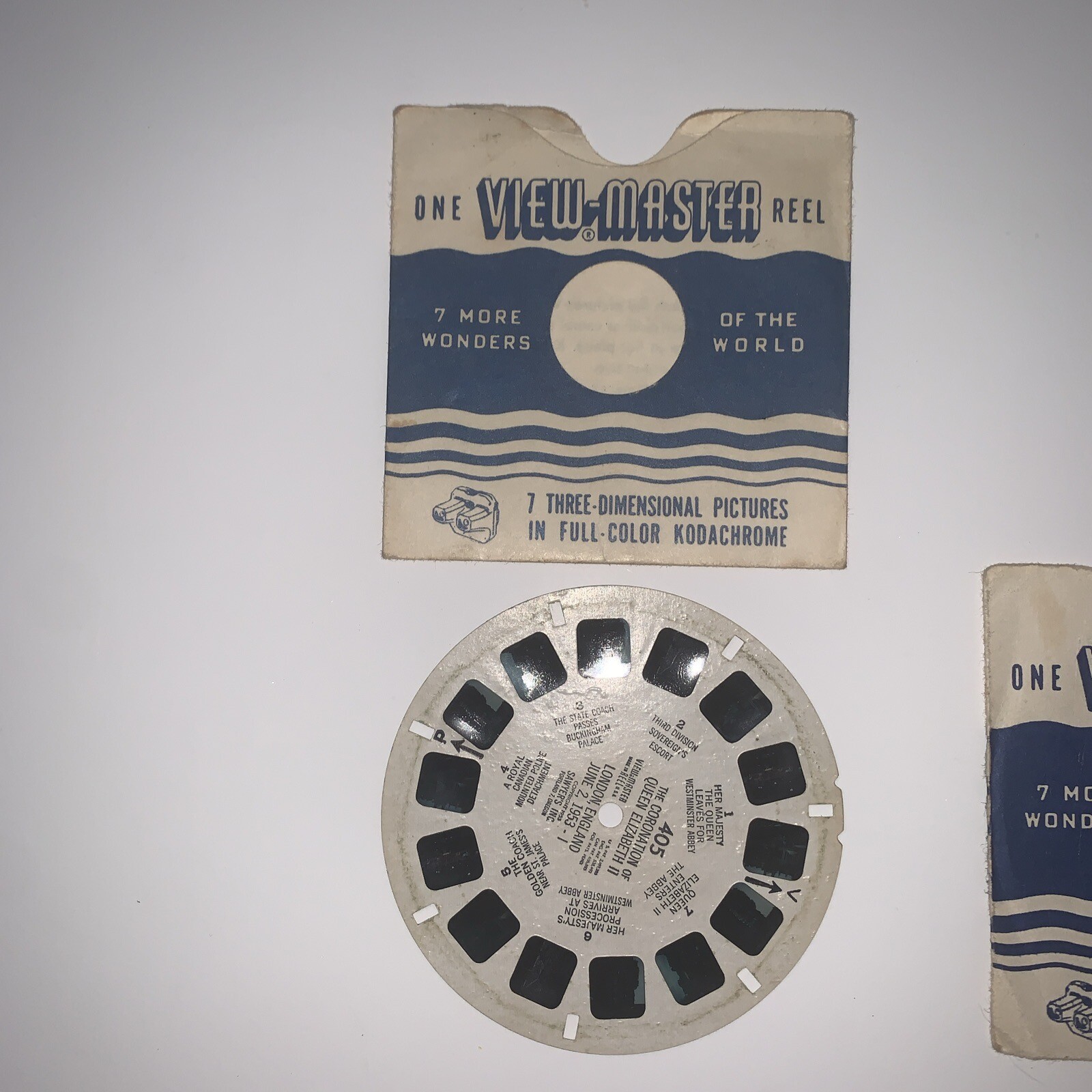 Set of three vintage View-Master reels The Coronation of Queen Elizabeth II 1953 | eBay