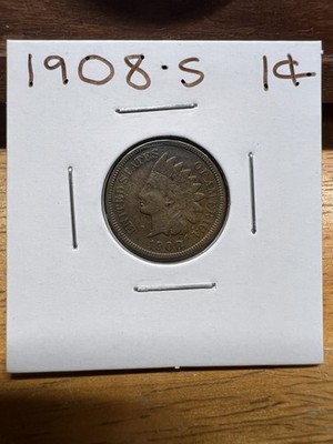 1908-S Indian Head Penny, Exceptional. Full Liberty, Nice Hair And ...