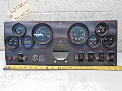 O1 Teleflex Marine Gauge Cluster Dash Panel Fuel Volt MPH RPM Temp Oil ...