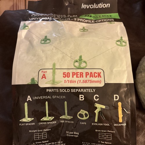 Levolution 50-Pack 0.59-in W x 2.63-in L 1/16-in Plastic Tile Spacer | eBay