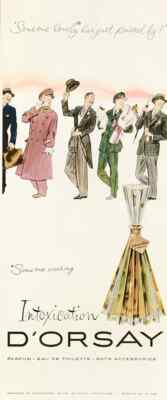 1953 PRINT AD D'Orsay Intoxication Perfume Eau de Toilette Bath ...