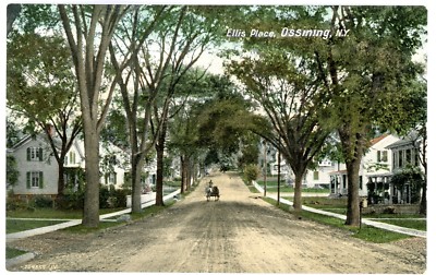 Ossining NY -HOUSES ALONG ELLIS PLACE- Postcard Westchester County | eBay