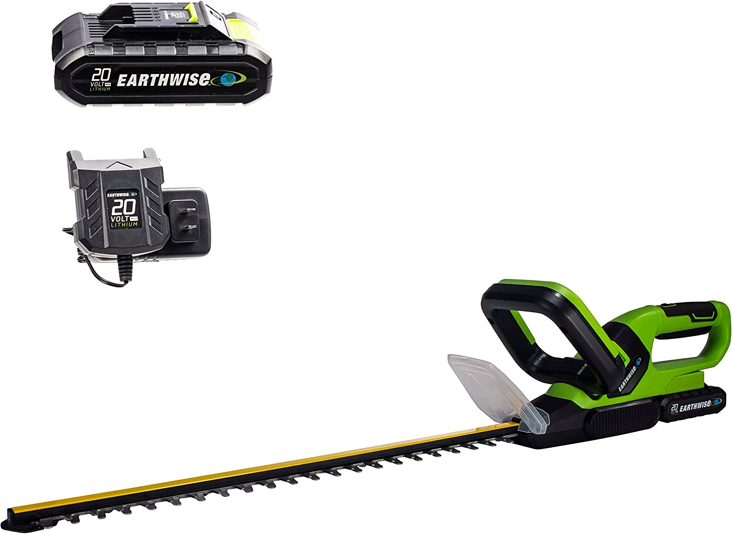 Earthwise LHT12021 20-Volt 20-Inch Cordless Hedge Trimmer, 2.0Ah ...