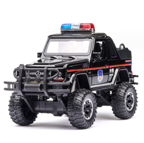 1:32 Mercedes Benz G500 Off-road Police Car Alloy Model Kids Toy Gift ...