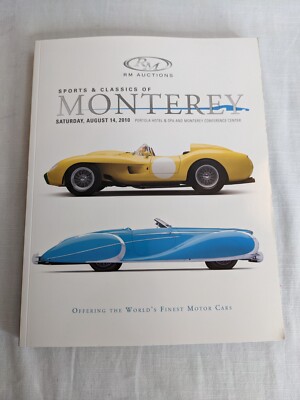 RM Auctions Sports & Classic Car Catalog: Monterey, August 14th 2010 | eBay