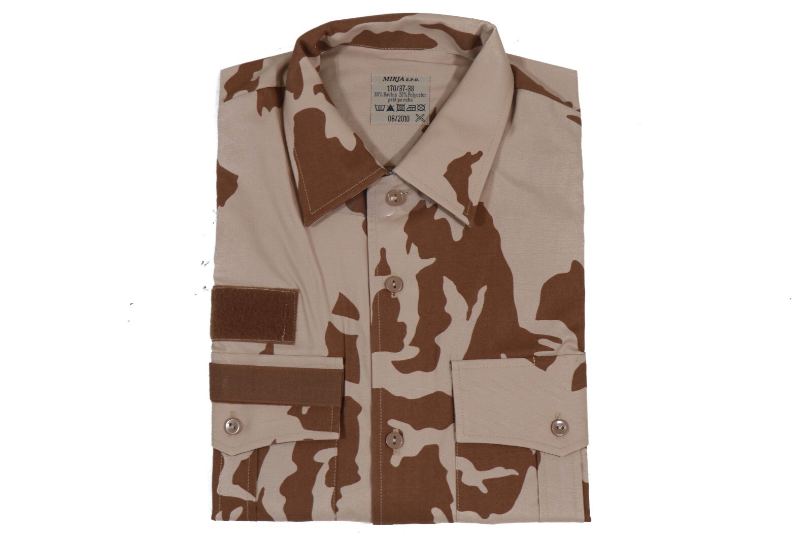 Medium - Czech Army M95 Desert Camo Combat Shirt Military Lightweight ...