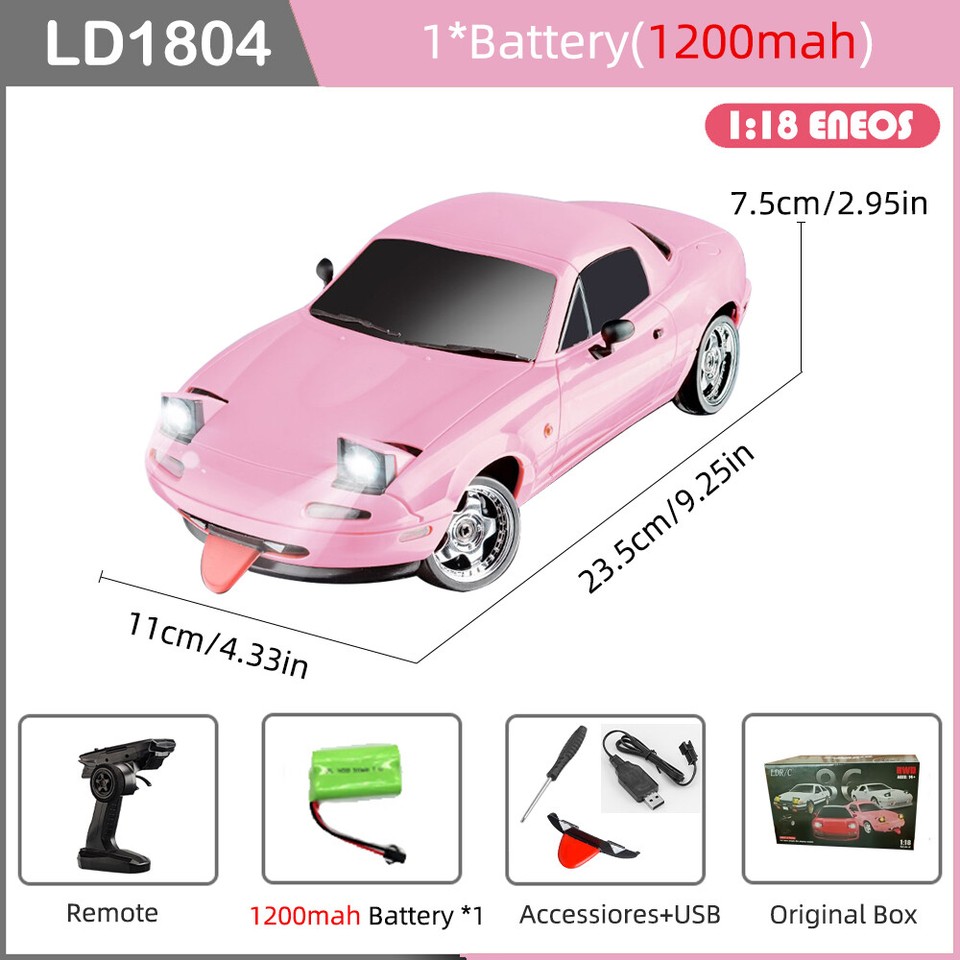 1/18 Model 2.4G 2WD ESP Gyroscope Full Scale Controlled Model RC Drift ...