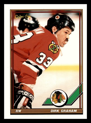 1991-92 O-Pee-Chee Dirk Graham #217 Chicago Blackhawks NM-MINT | eBay
