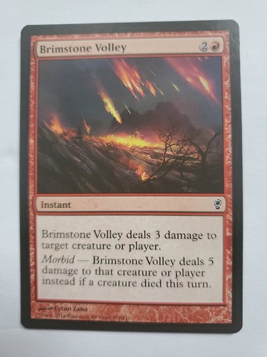 MTG Magic The Gathering Card Brimstone Volley Instant Red Conspiracy ...