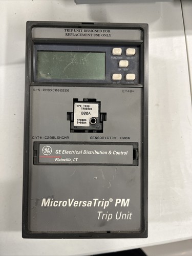 General Electric micro versa trip unit 800A C208LSHGMR | eBay