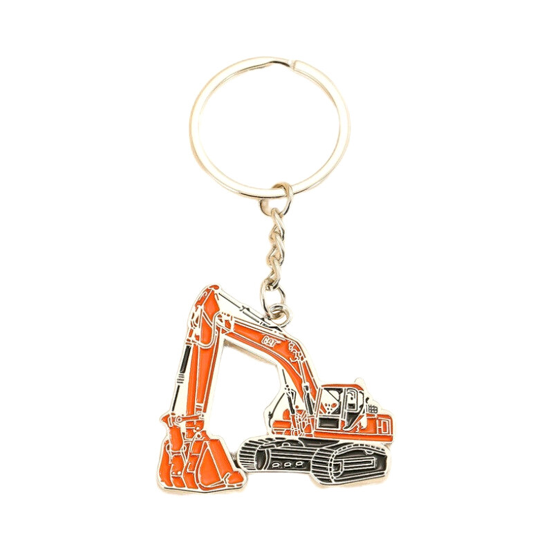 Creative Zinc Alloy Stereo Excavator Backhoe Keychain Bag Pendant Car ...