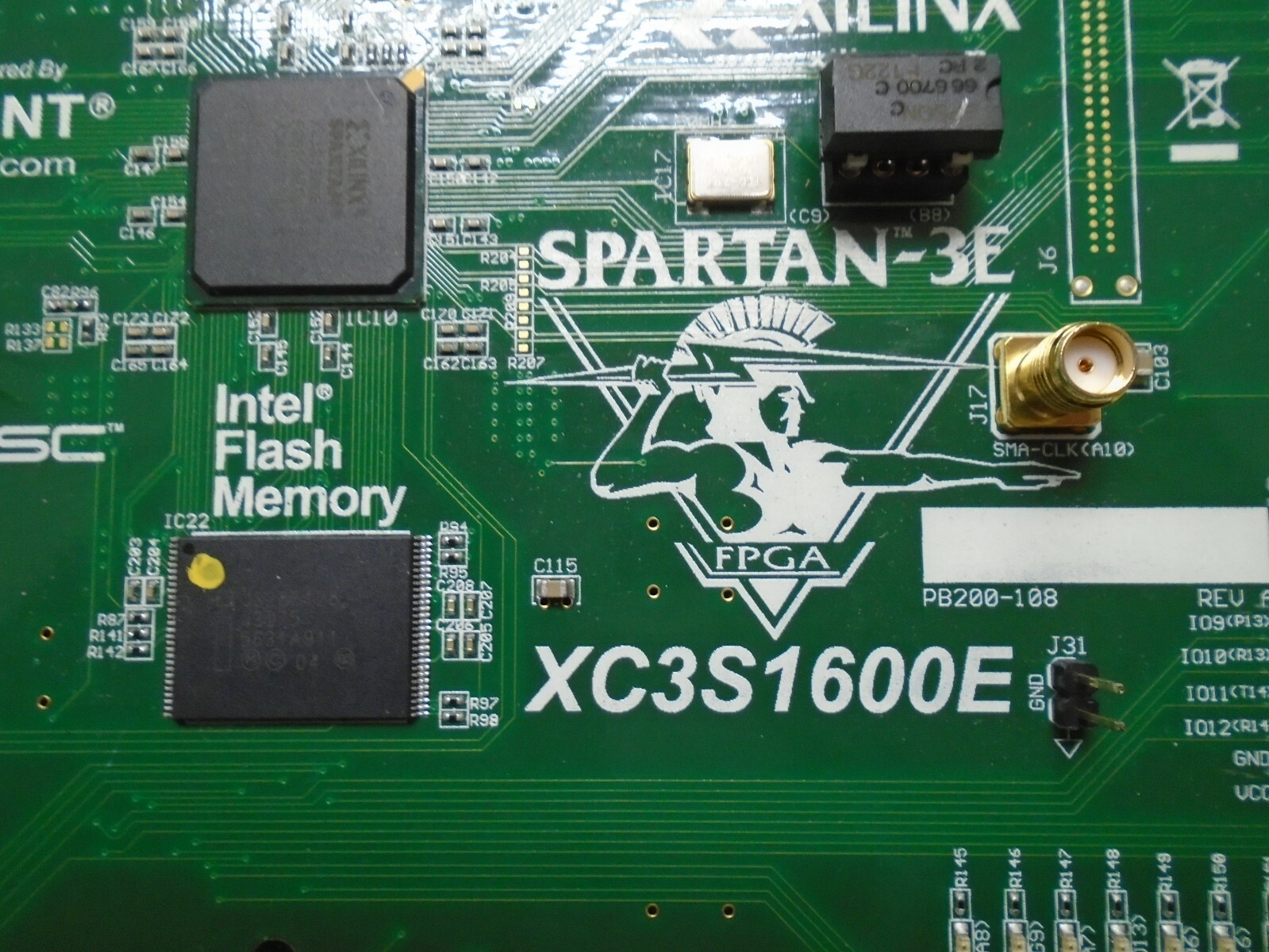 Digilent Xilinx TI Spartan-3E XC3S1600E Board FPGA Open Box for sale ...