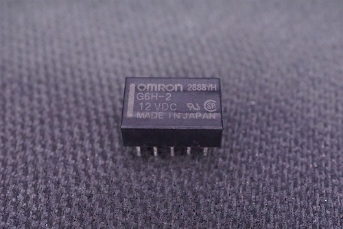 G6H-2-DC12 Omron Relay DPDT 0.5A @ 125VAC 1A @ 30VDC 12VDC Coil Fully ...