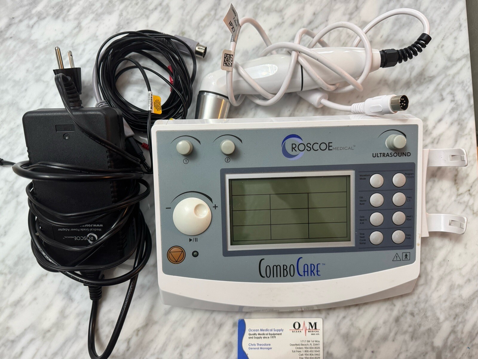 Roscoe Medical DQ7844 ComboCare E-stim & Ultrasound Combo Professional Device 92237605462| eBay