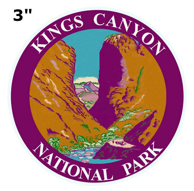 KINGS CANYON Park - 3" - Car Truck Window Bumper Graphics Sticker Decal ...