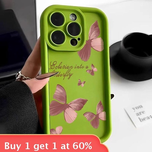 Butterfly Cell Phone Case For iPhone 16 15 14 Pro Max Plus 13 11 12 ...