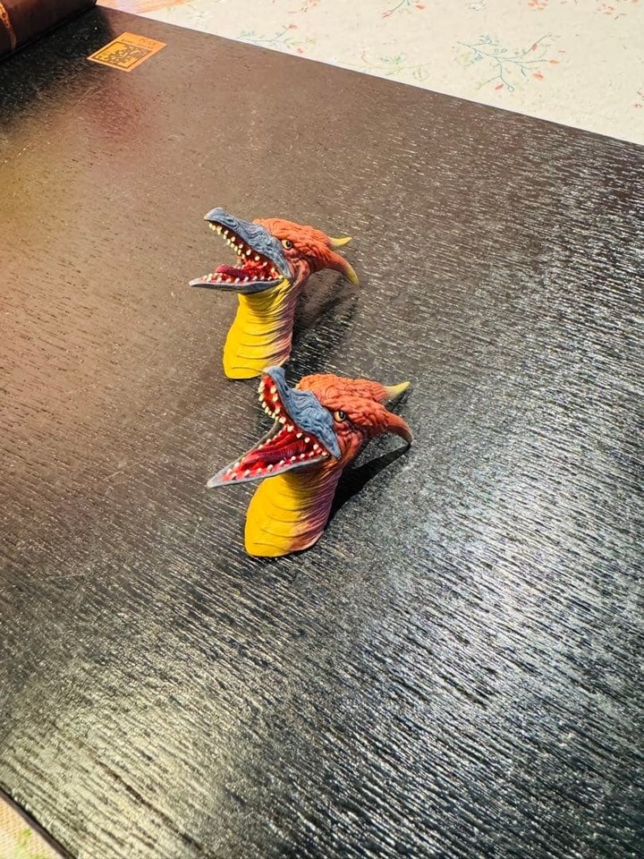 Monster Head Magnet Fire Radon Set Of 2 | eBay