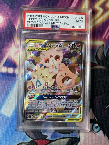 Psa 9 Pokemon Sun & Moon Tag Team GX All Stars #186 TGPI/CLFA/IGLYBF GX ...