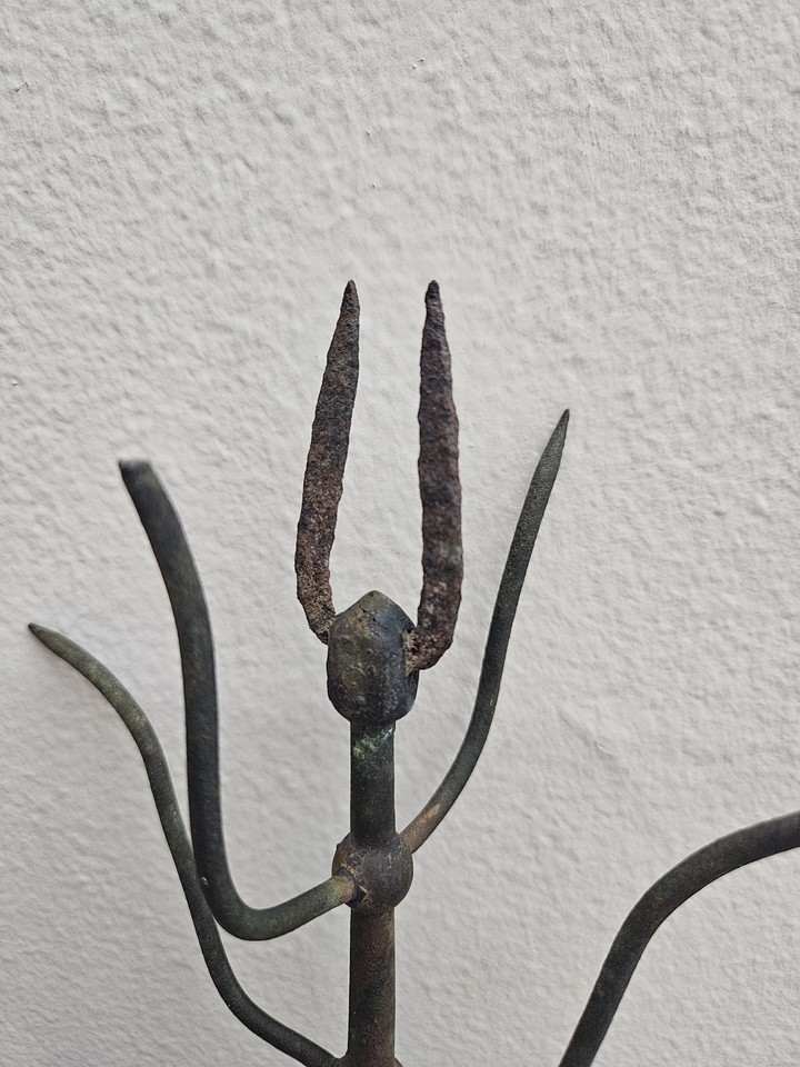 Antique Weathervane Lightning Rod Top Tip Topper Point Devils Pitchfork ...