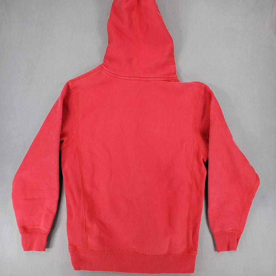 Sunday Red Hoodie Mens Small Red Embroidered Graphic Pullover ...