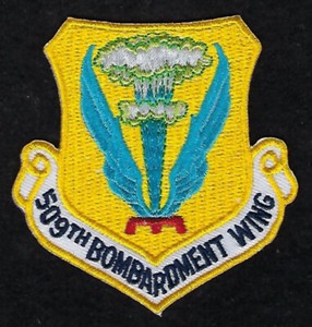 509TH BOMBARDMENT WING HAT PATCH SAC Whiteman AFB US AIR FORCE PIN UP ...