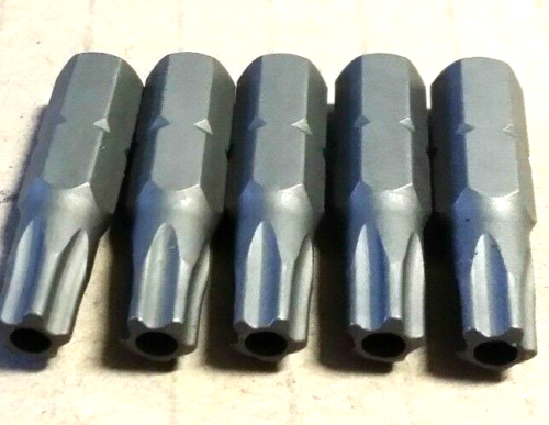 10x T10 15 T20 25 27 30 40 T45 central security hole Torque Torx bit ...