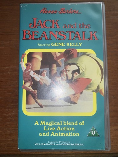 JACK AND THE BEANSTALK GENE KELLY - HANNA BARBERA - RARE 1989 VHS VIDEO ...
