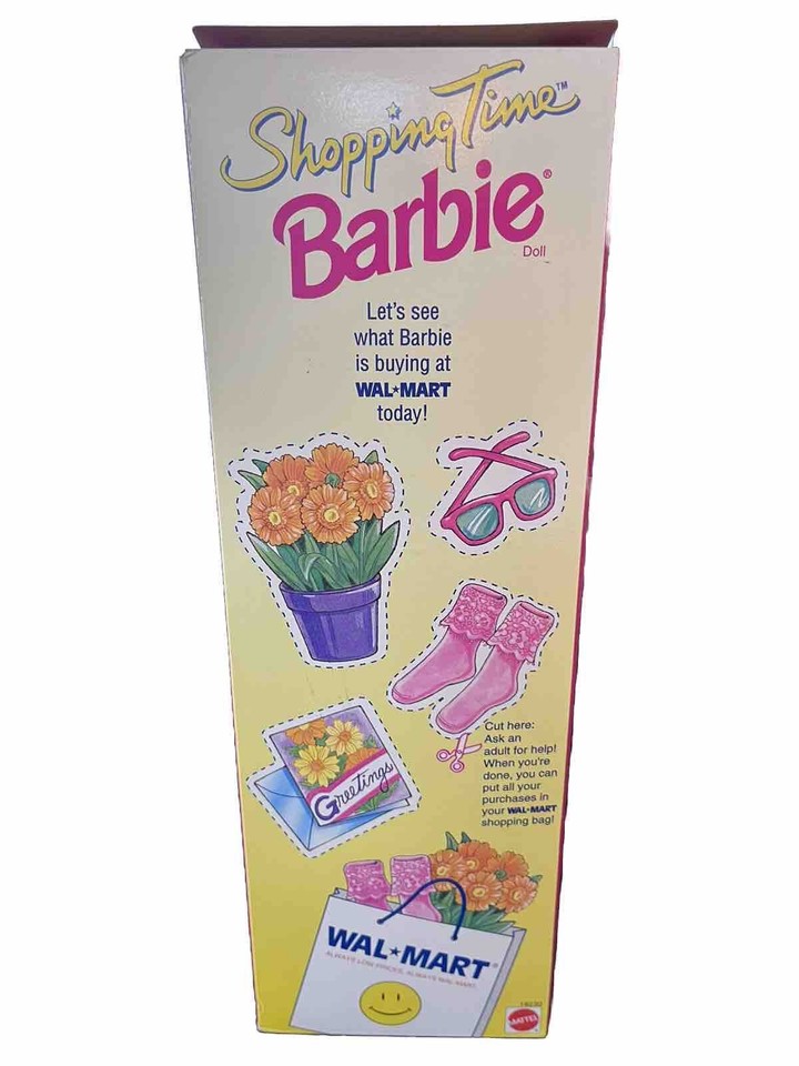 1997 Mattel Barbie #18230 Walmart Barbie Special Edition Shopping Time ...
