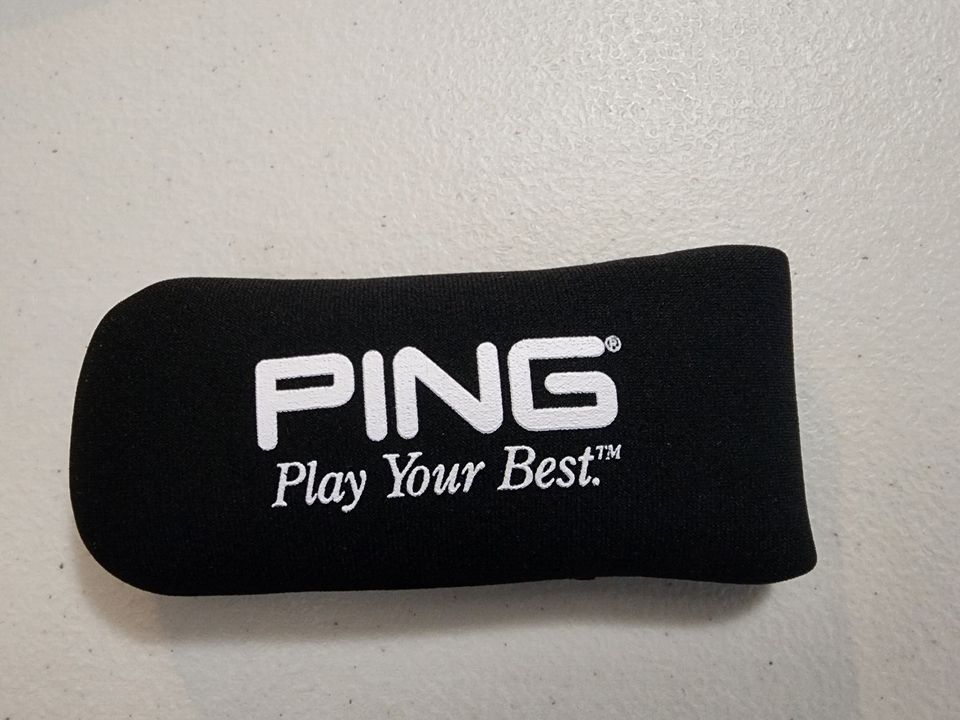 Ping Play Your Best Neoprene Slip-On Blade Putter Headcover Black Head ...