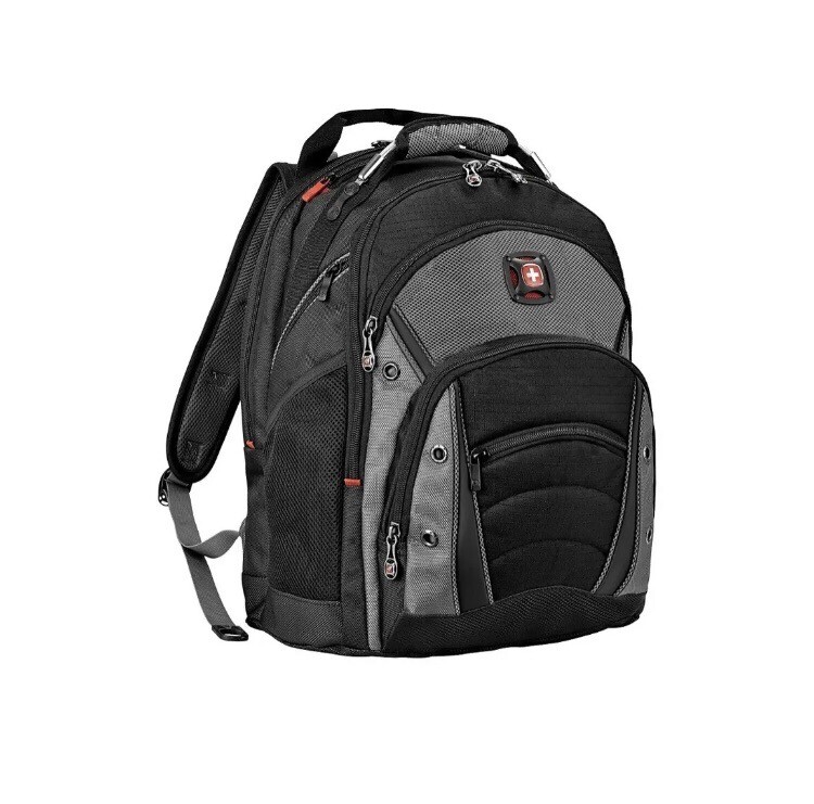 SWISSGEAR Wenger Synergy Laptop Backpack Black/Gray (GA-7305-14F00 ...