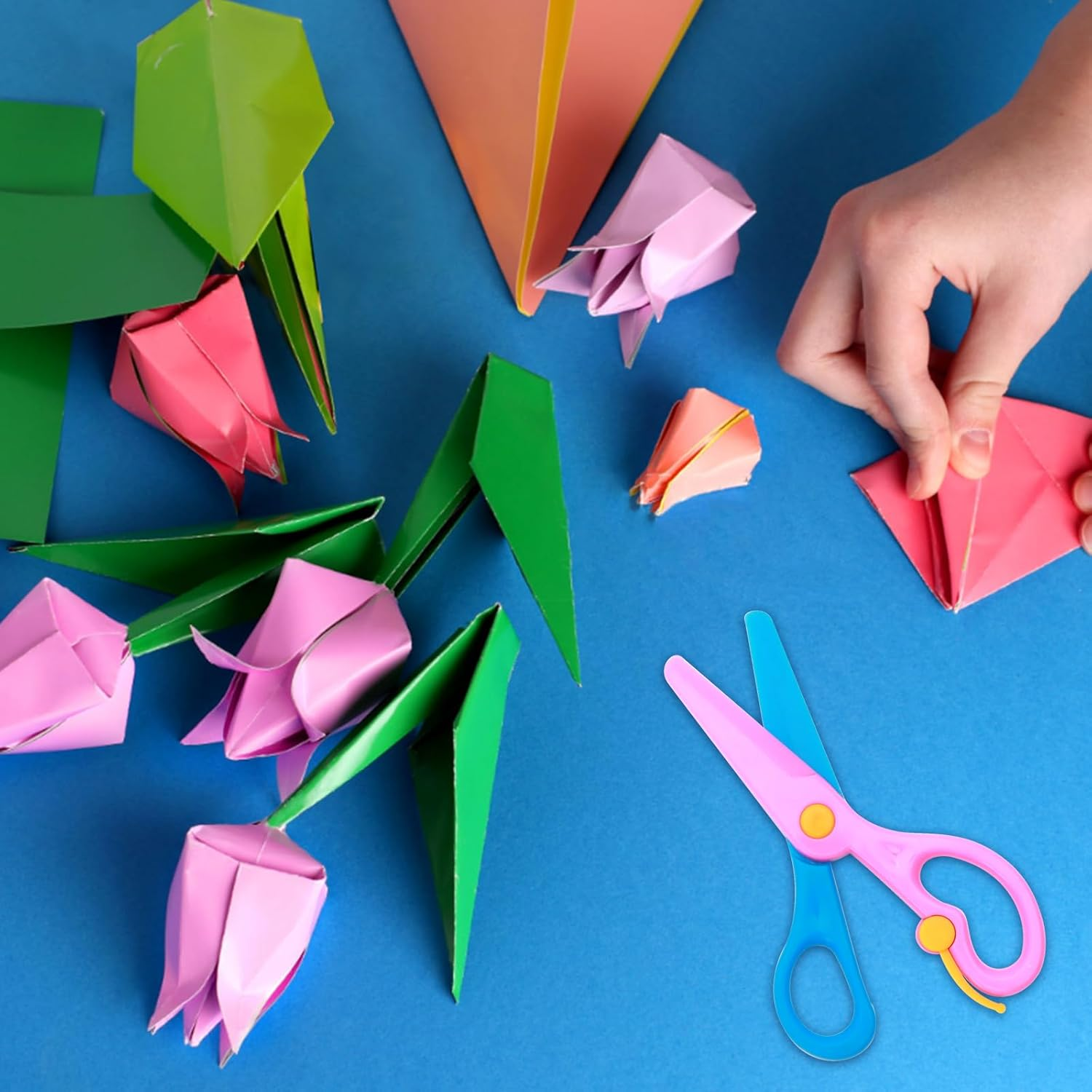 Origami Paper 300 Sheets,20 Colors 6 Inch Square Colored Paper for ...