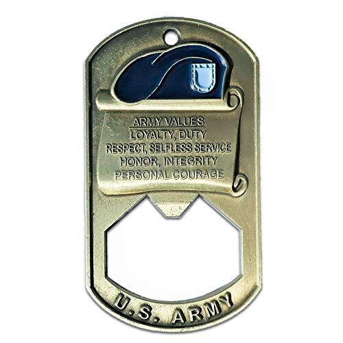 U.S. Army USA Dog Tag Bottle Opener or Challenge Coin | Perfect Veteran ...