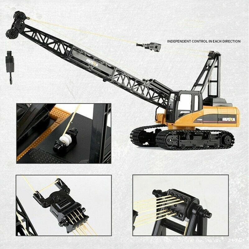 Huina 1572 RC CRANE 1:14 2.4Ghz RC Construction Truck Toy Kids Gift ...