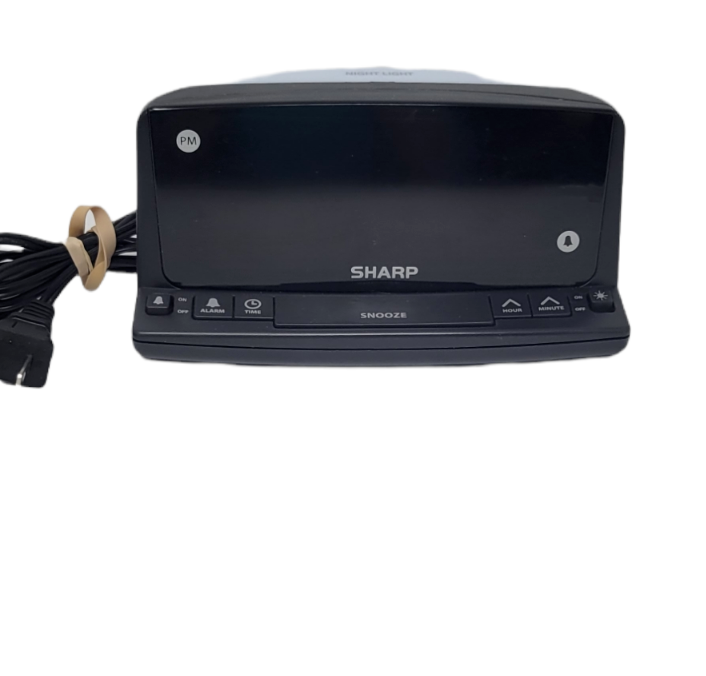 Sharp LED Digital Alarm Clock, Large Numbers, Night Light Work, Tested ...