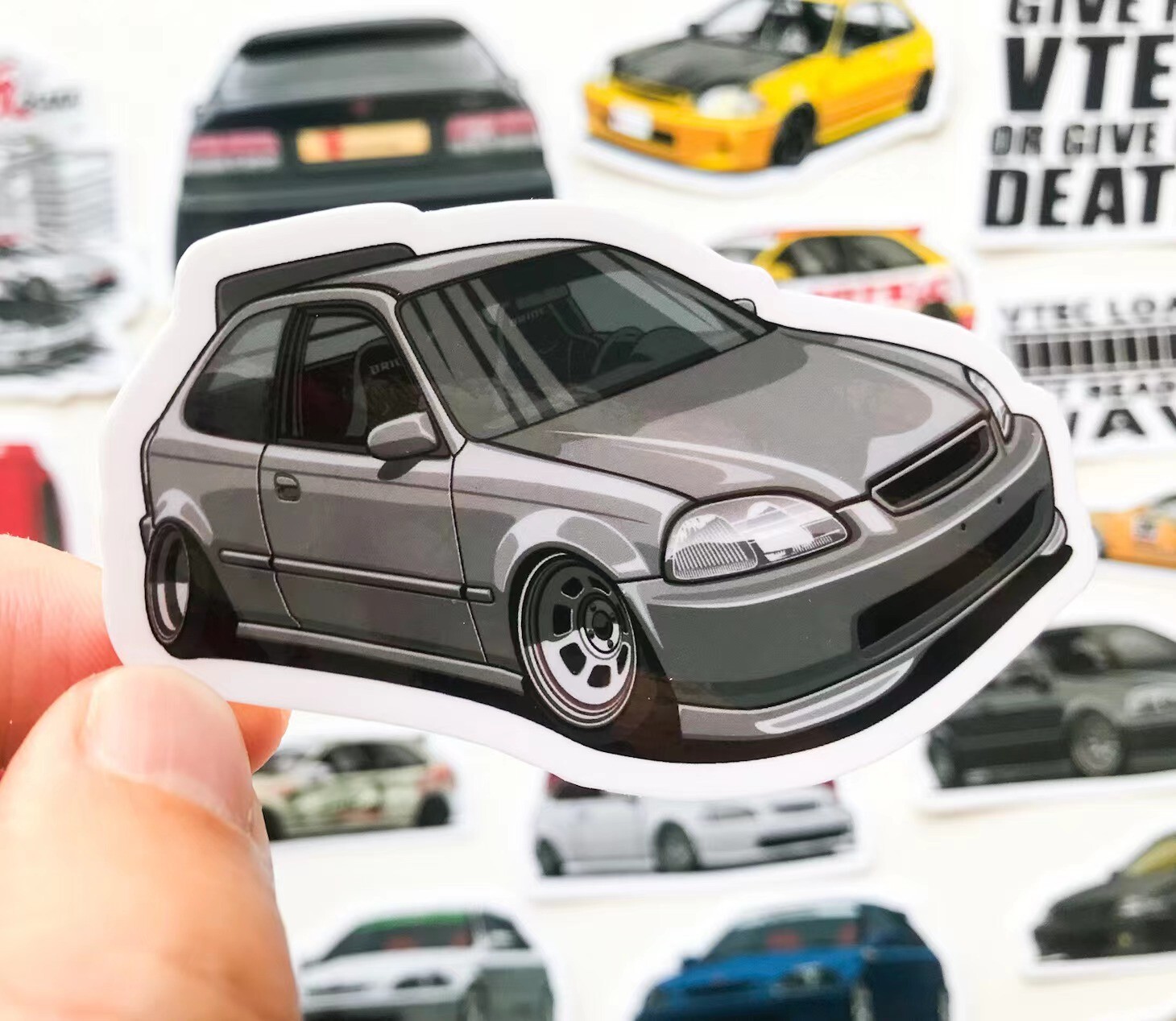 26pc Honda Civic EK VTI SIR Vinyl Stickers EK9 EK4 for JDM Honda civic ...