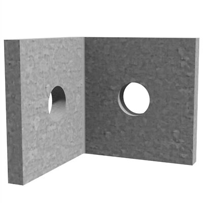 6 x Dunnings ANGLE BRACKETS 40x40x40x5mm M10 Holes,Galvanised ...