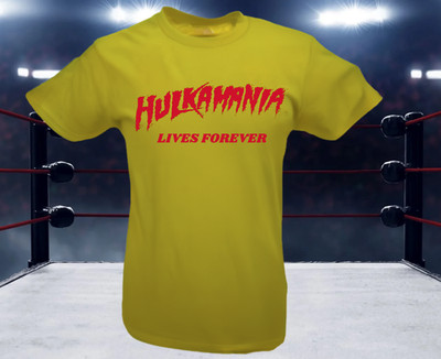 Hulkster T-Shirt Hulkamania Logo Wrestling Icon Rare Vintage Style ...