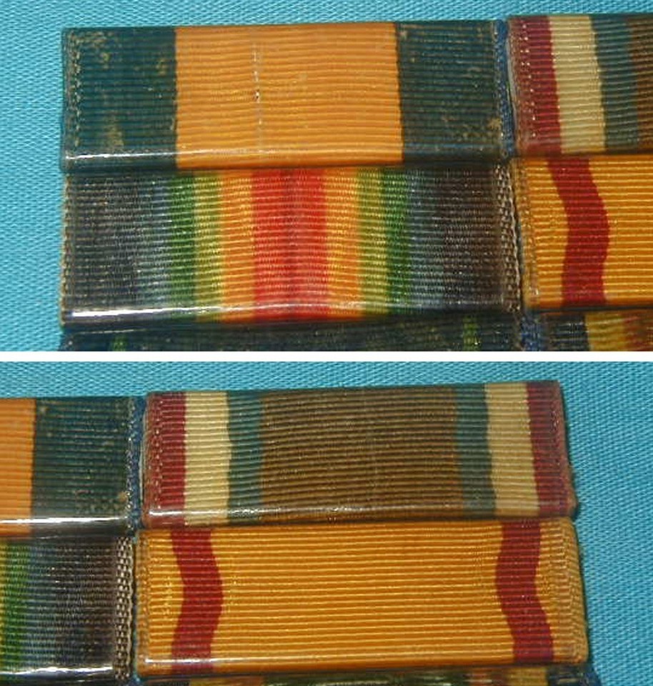 Original WWII U.S. Navy / Marine Ribbon Bar Lot (6) - Dewey Cuban ...
