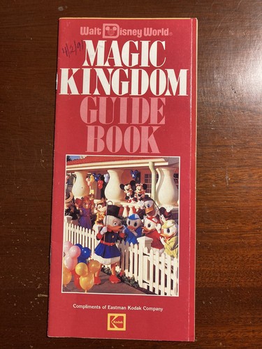 Walt Disney World Magic Kingdom Guide Book 1989 1980s Vtg Florida FL ...