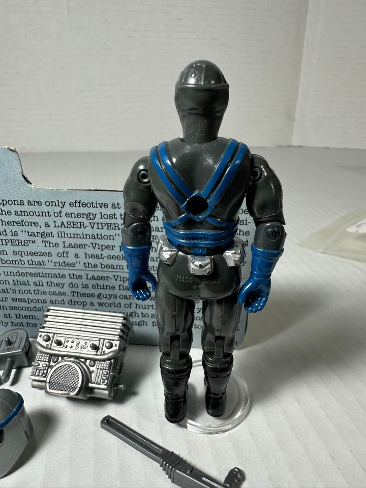 GI Joe 3.75 ARAH 1990 Cobra Laser Viper Complete Loose w/ Filecard | eBay
