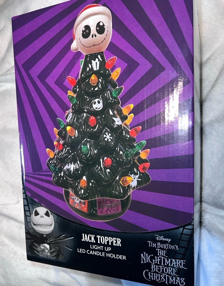 Nightmare Before Christmas Jack Topper Led Candle Light Holder 11” | eBay