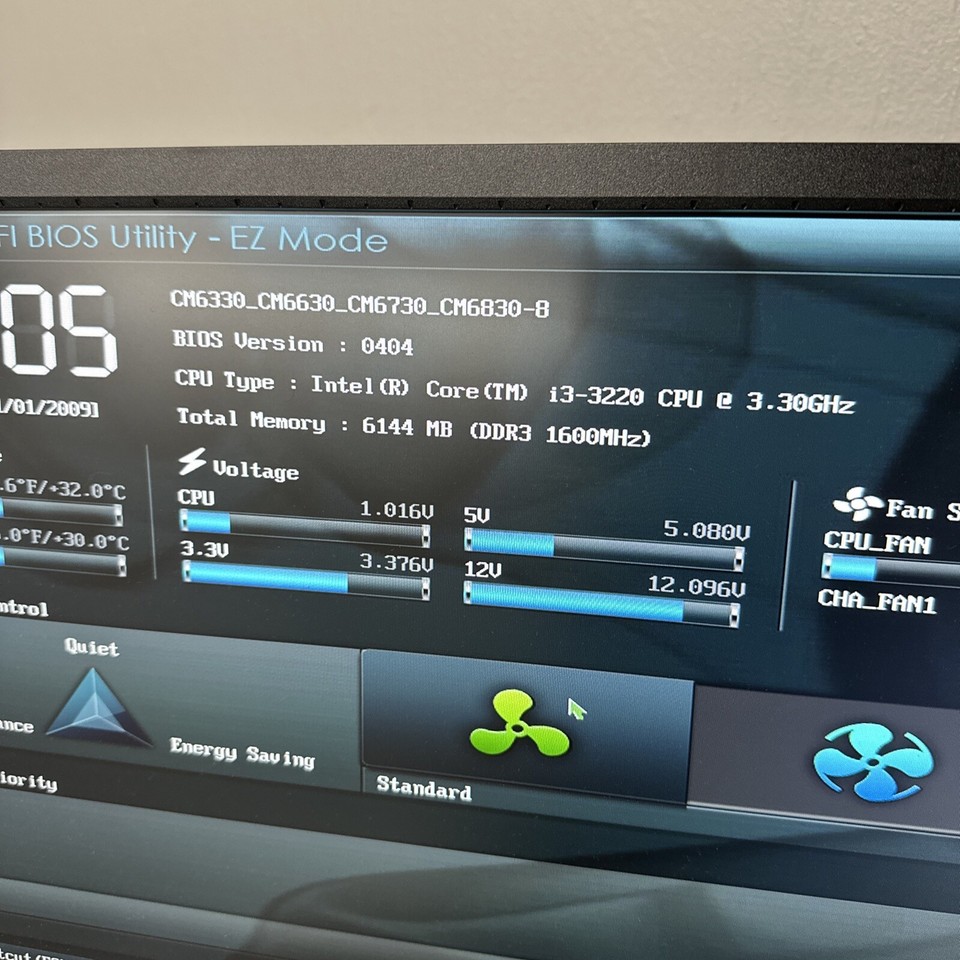 ASUS Motherboard Combo P8H61-M PRO/CM6630-8/DP_MB Intel i3-3220 3.3GHZ ...