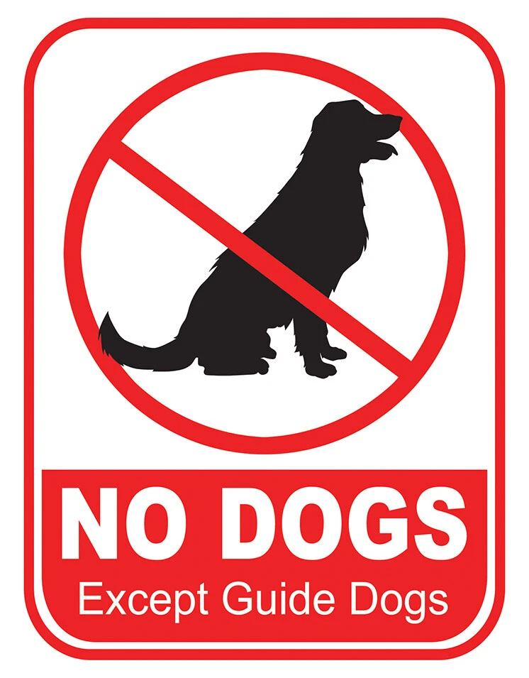 Guide Dogs Allowed Sign