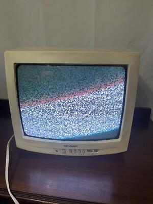 Vintage 2002 Sharp 13N-M150B 13" CRT TV Retro Gaming Television | eBay