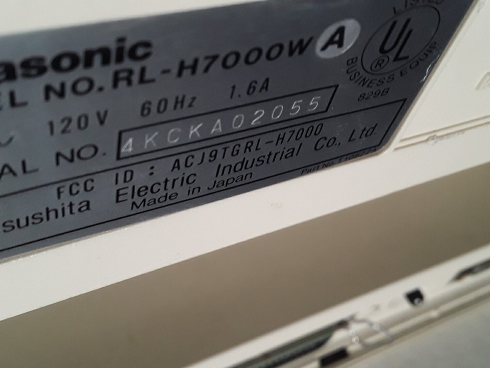 * WORKING 1982 Panasonic Sr. Partner RL-H7000W Portable IBM-PC ...